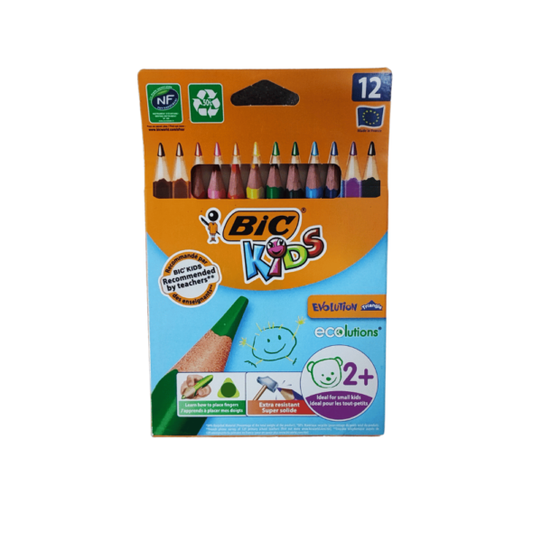 Pencil Crayons Jumbo Triangular 12’s Evolution - RC Suppliers